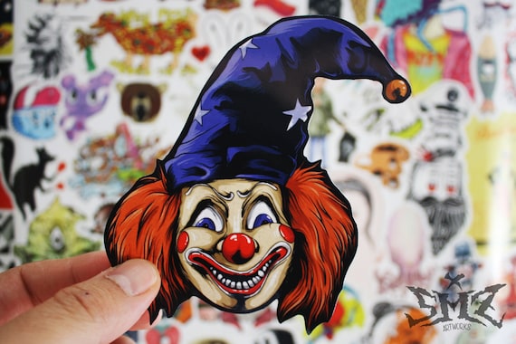 Poltergeist Clown Vinyl Sticker | Etsy