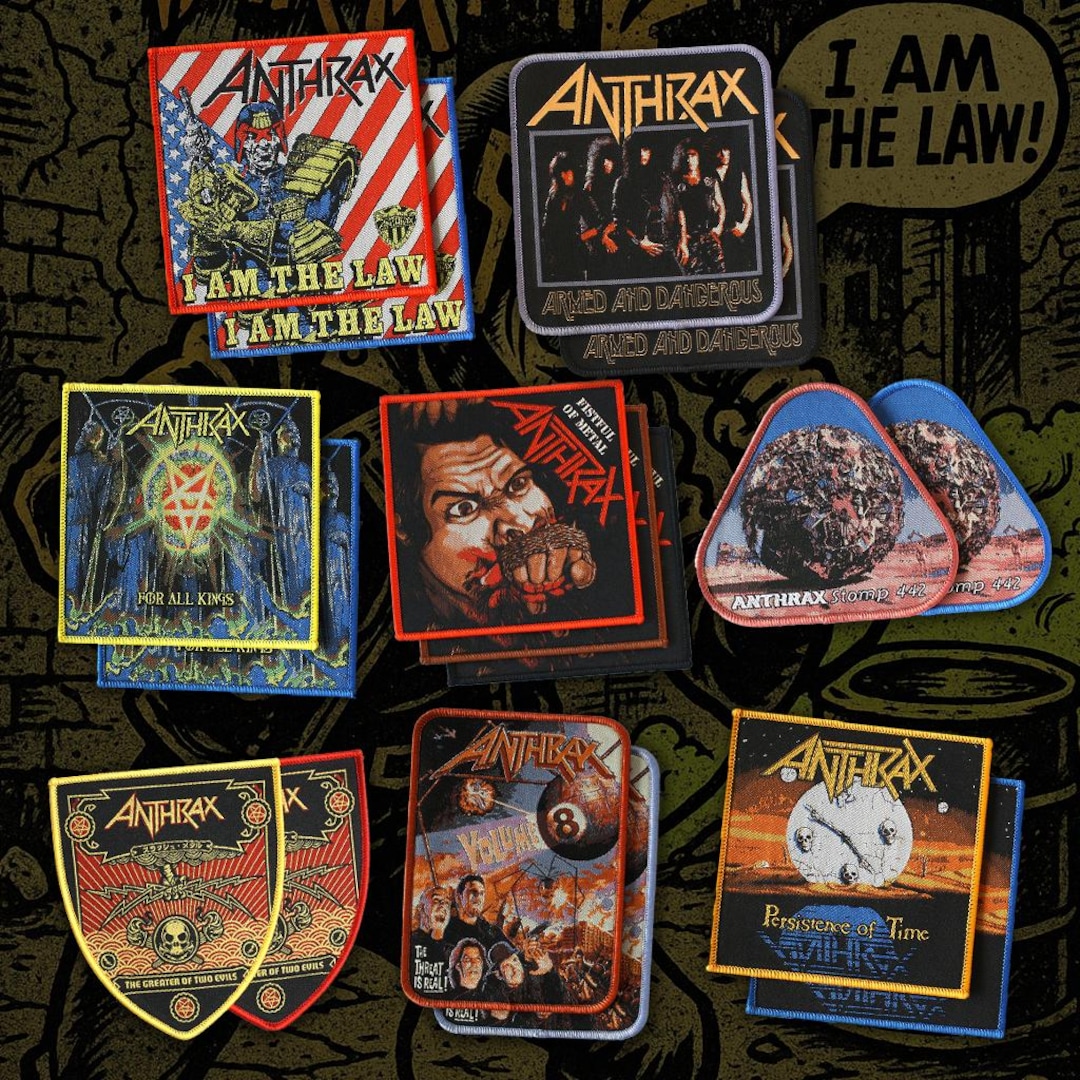 Anthrax Official Woven Patches – Mosh-approved Mayhem for Your Battle ...