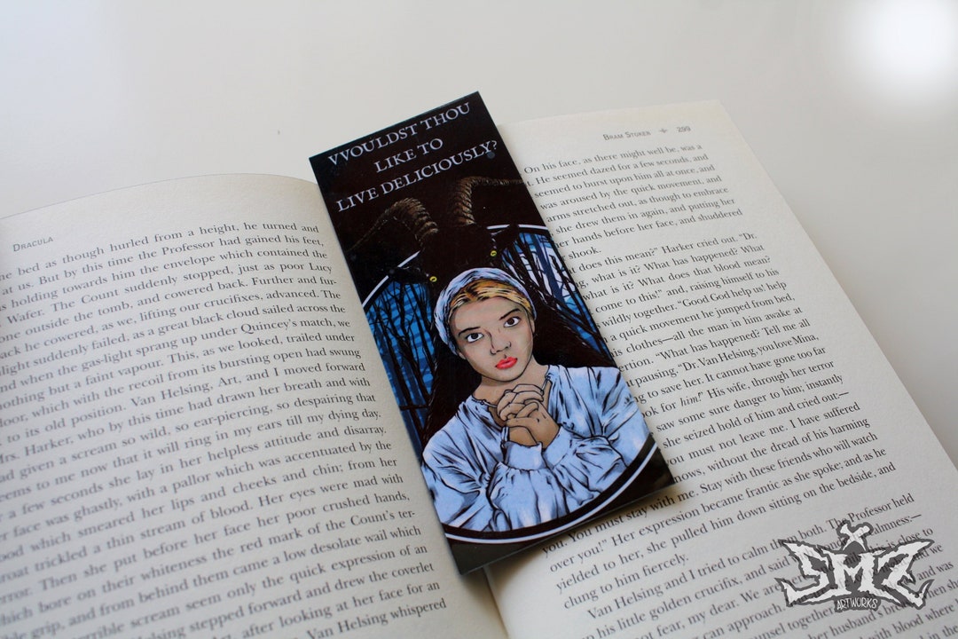 The Witch Bookmark: Laminated Horror Art - Etsy