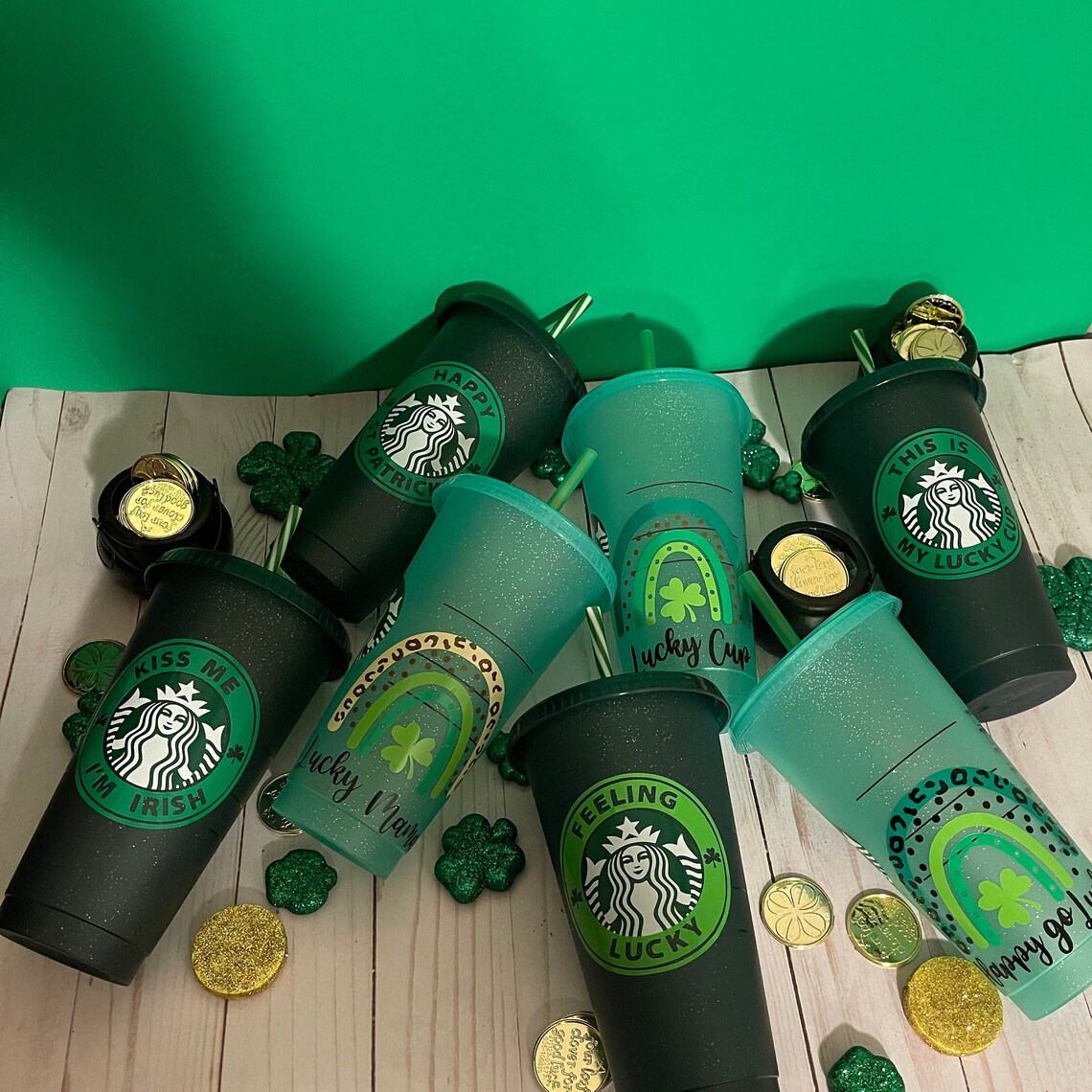 St. Patrick's Day Starbucks Tumbler Starbucks Cold Cup | Etsy