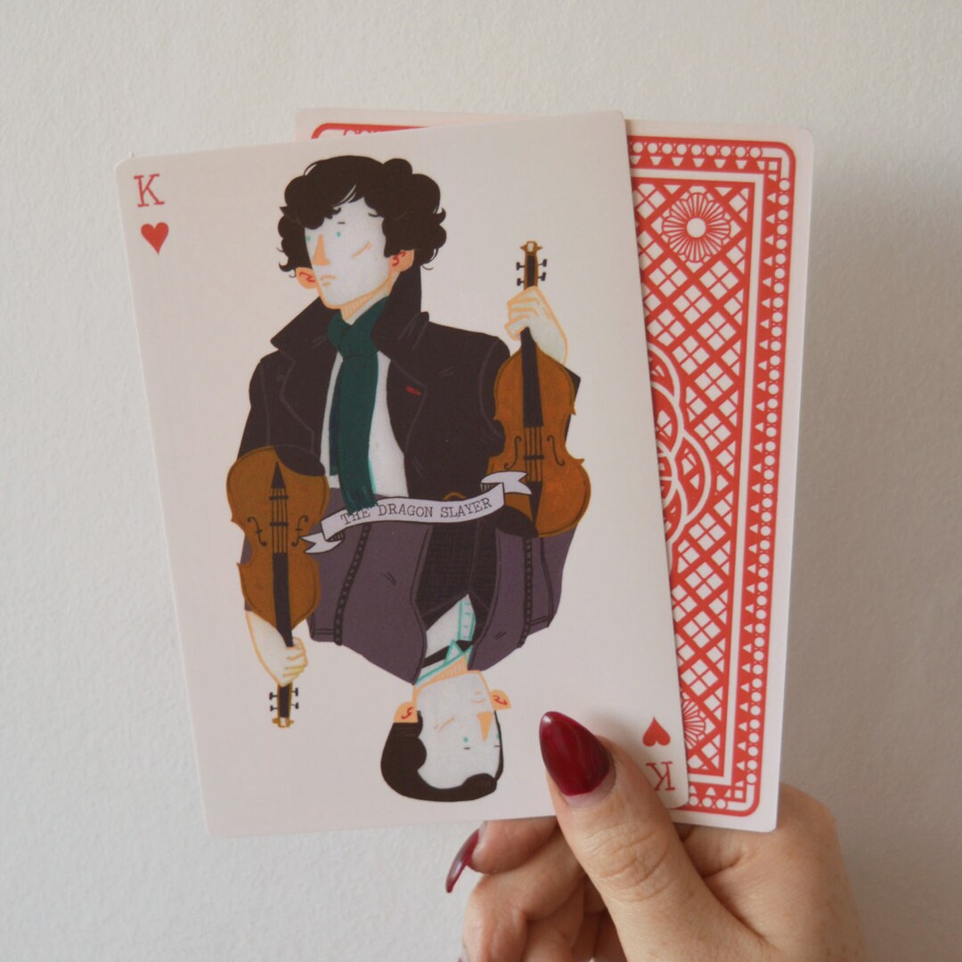 8x Sherlock Themed Playing Cards - Etsy