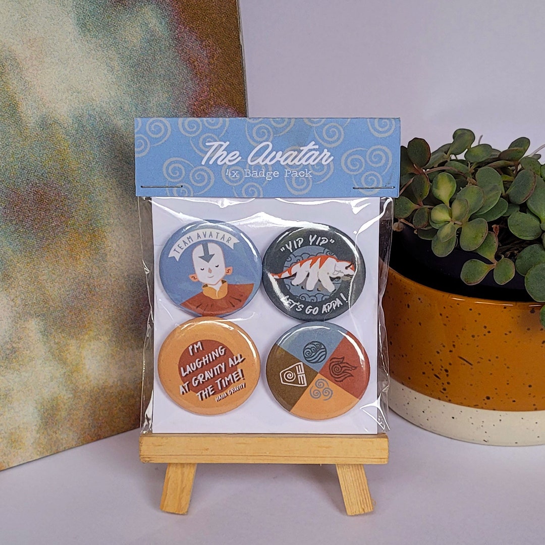 4x Avatar the Last Airbender Themed Badge/button Pack - Etsy