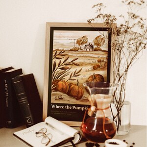 Pumpkins Art Print Illustrated Print Retro Poster Book - Etsy