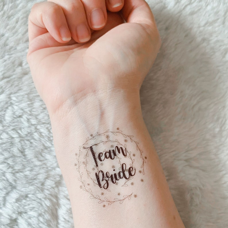 Tattoo Bride & Team Bride 4cm - Etsy.de