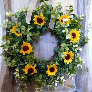 Small Wreath, Mini Wreath, Farmhouse Wreath, Kitchen Wreath, Cabinet ...