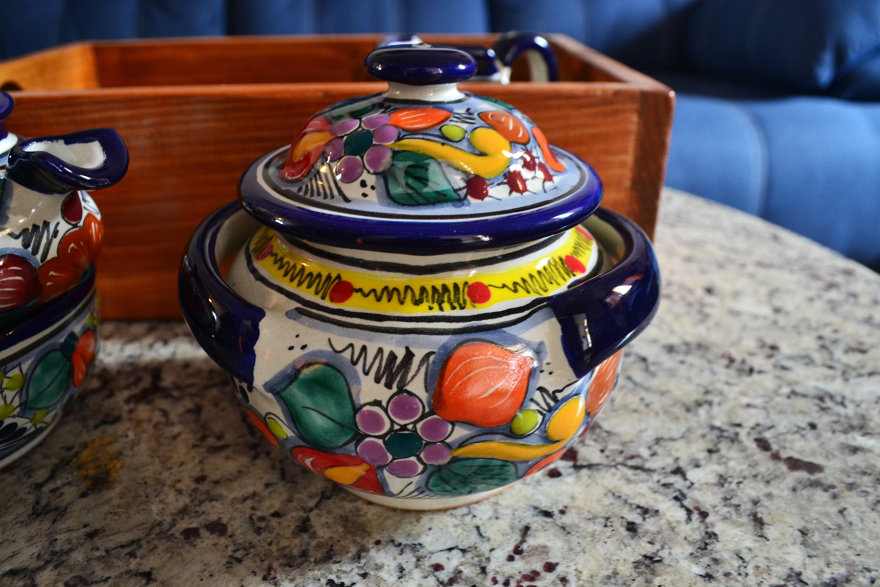 Mexican Talavera Tea Set Mexican Pottery Tea Pitcher - Etsy