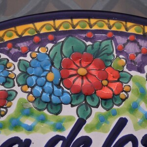 Personalized Talavera Tile House Sign: Handmade Welcome Plaque - Etsy