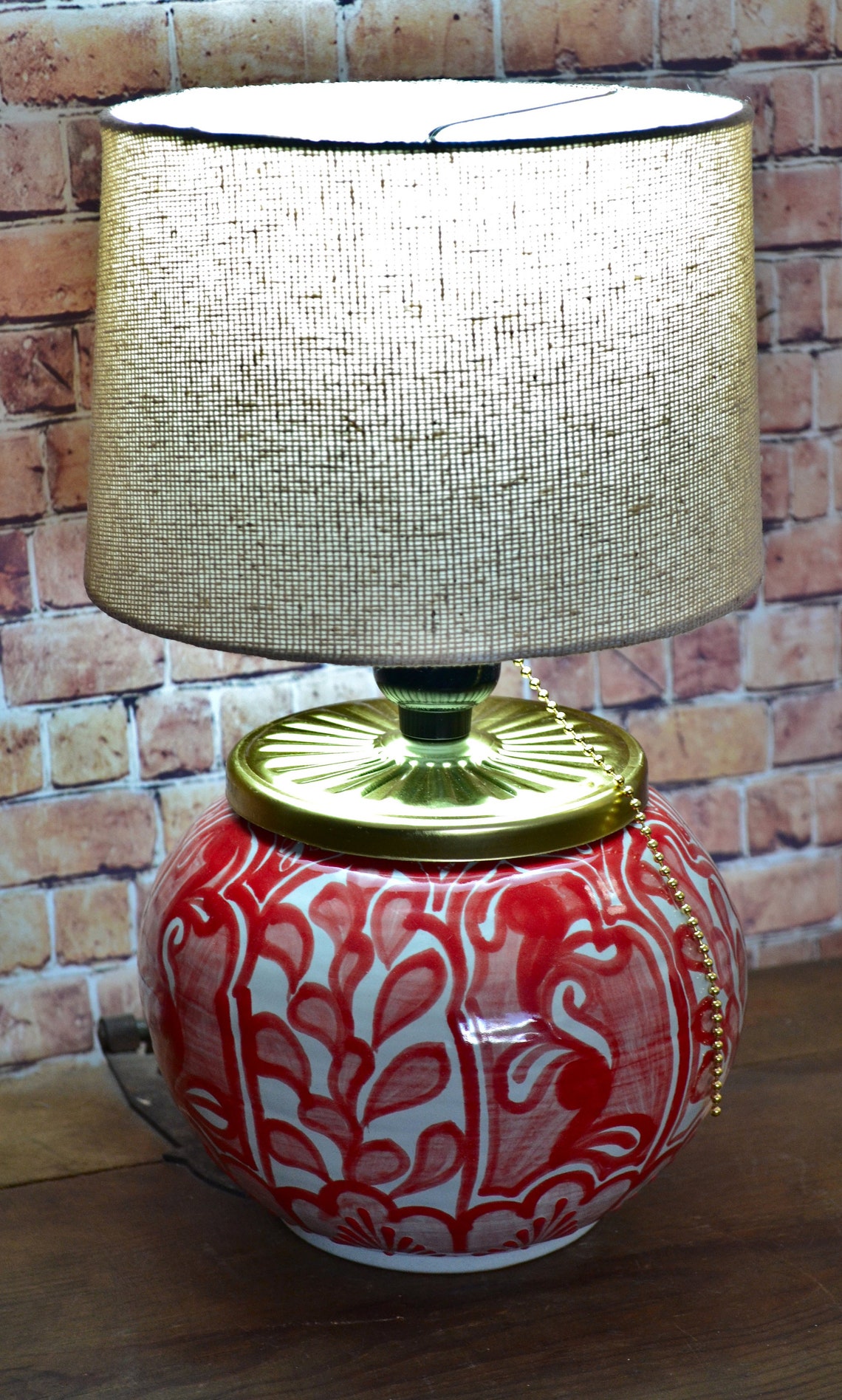 Beautiful Ceramic Table Lamp Mexican Decoration Ginger Jar - Etsy