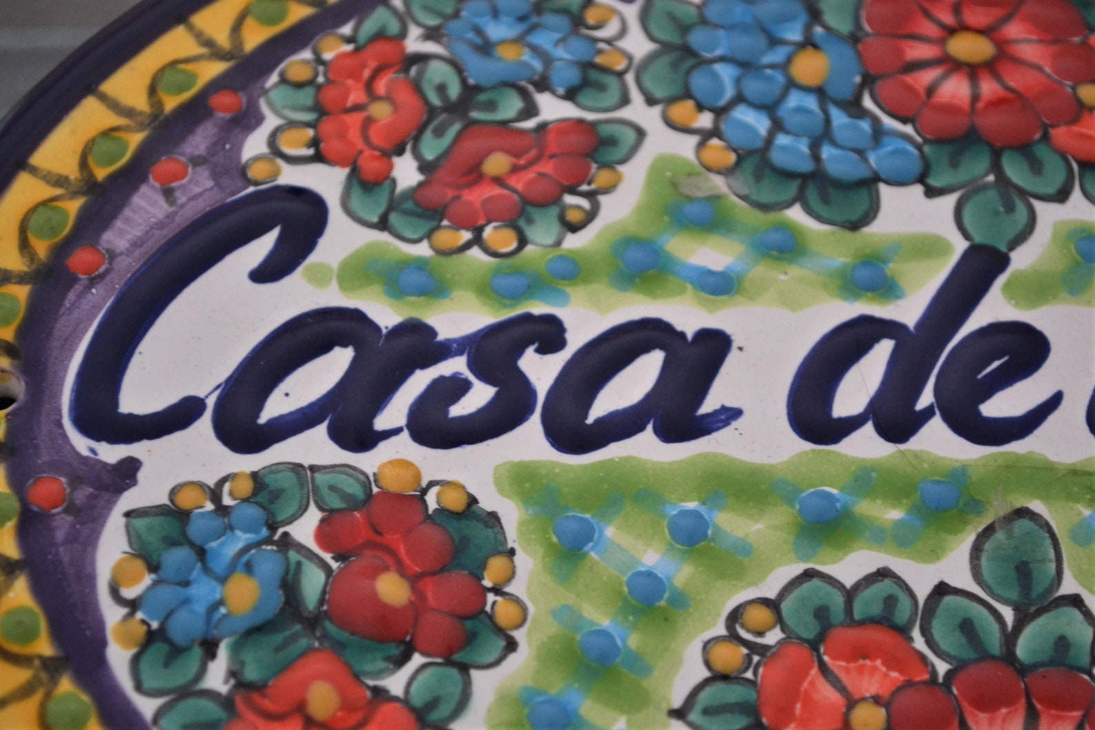 Personalized Talavera Tile House Sign: Handmade Welcome Plaque - Etsy
