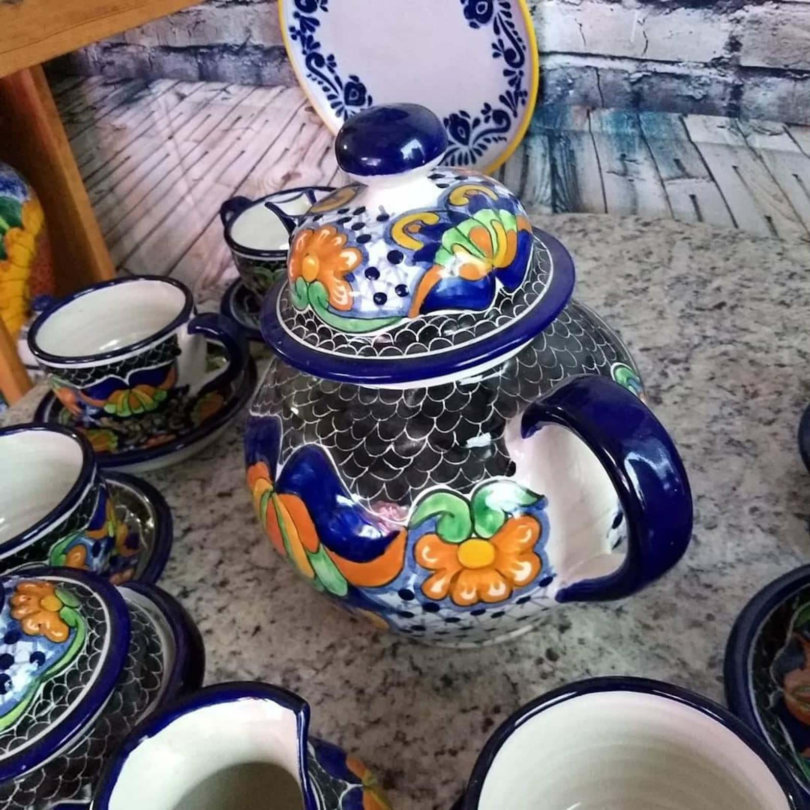 Authentic Talavera Pitcher (only Pitcher), Talavera Teapot, Coffepot ...