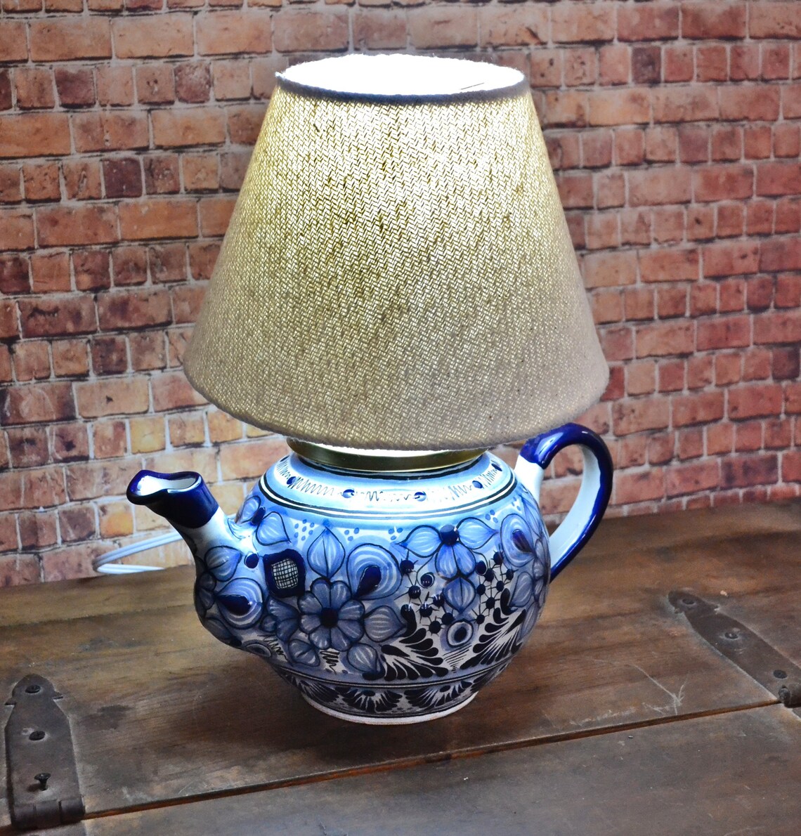 Beautiful Ceramic Table Lamp Mexican Decoration Pitcher Lamp - Etsy