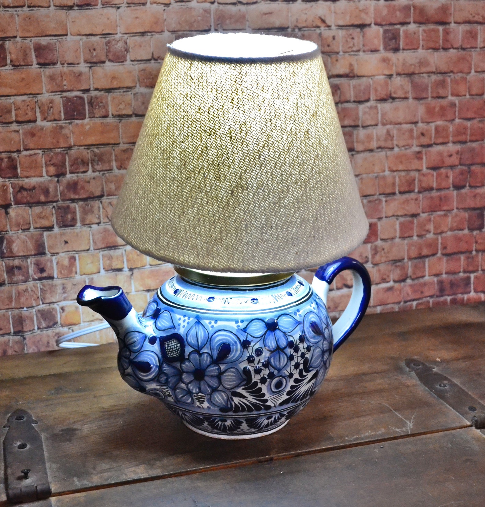 Beautiful Ceramic Table Lamp Mexican Decoration Pitcher Lamp - Etsy