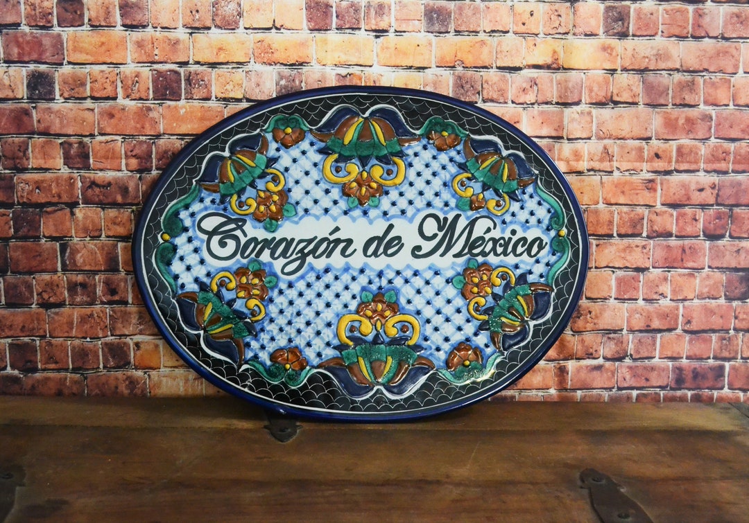 Personalized Talavera Tile House Sign, New Home Gift, Talavera Sign ...