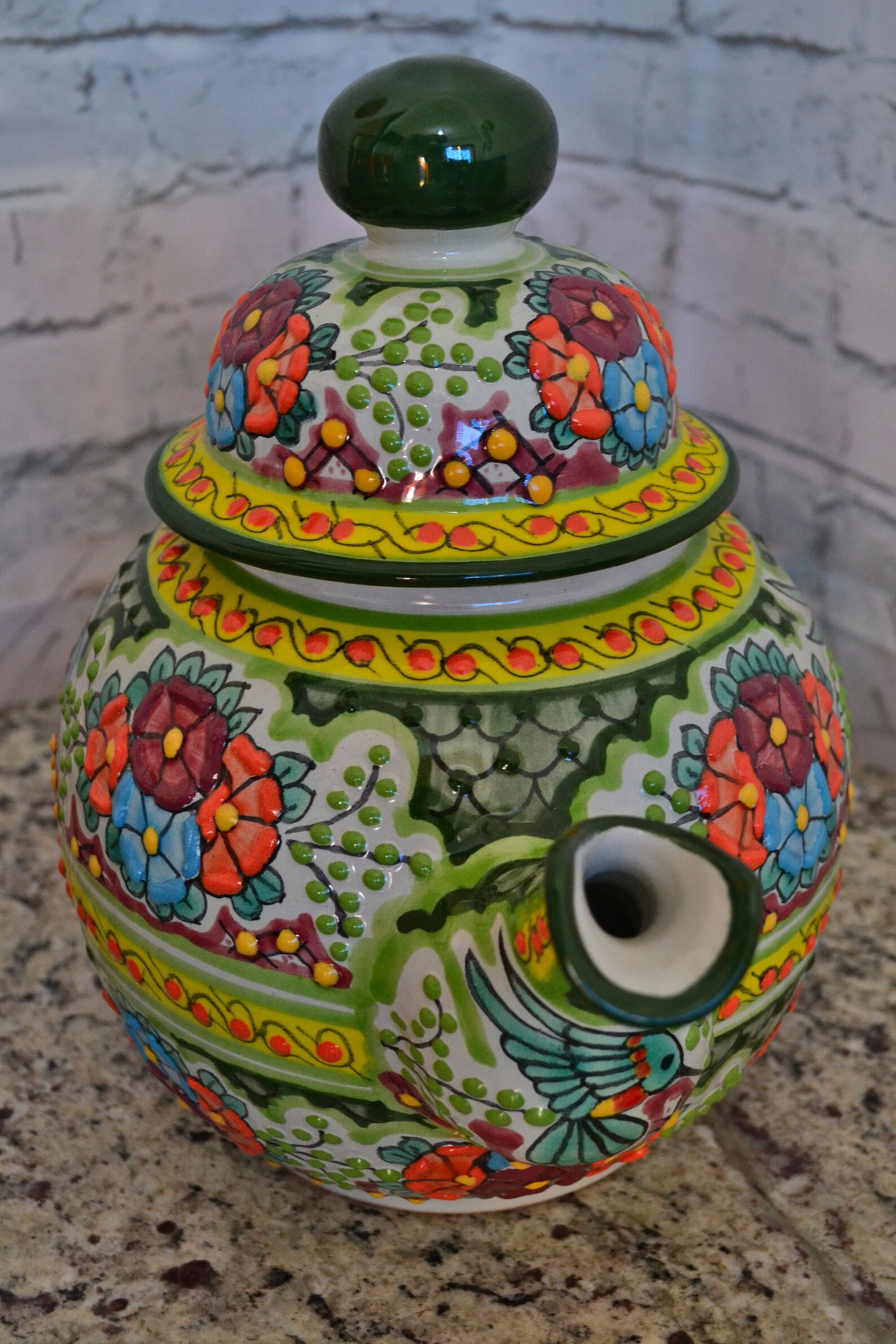 Mexican Talavera Coffee Set Mexican Pottery Tea Pitcher - Etsy