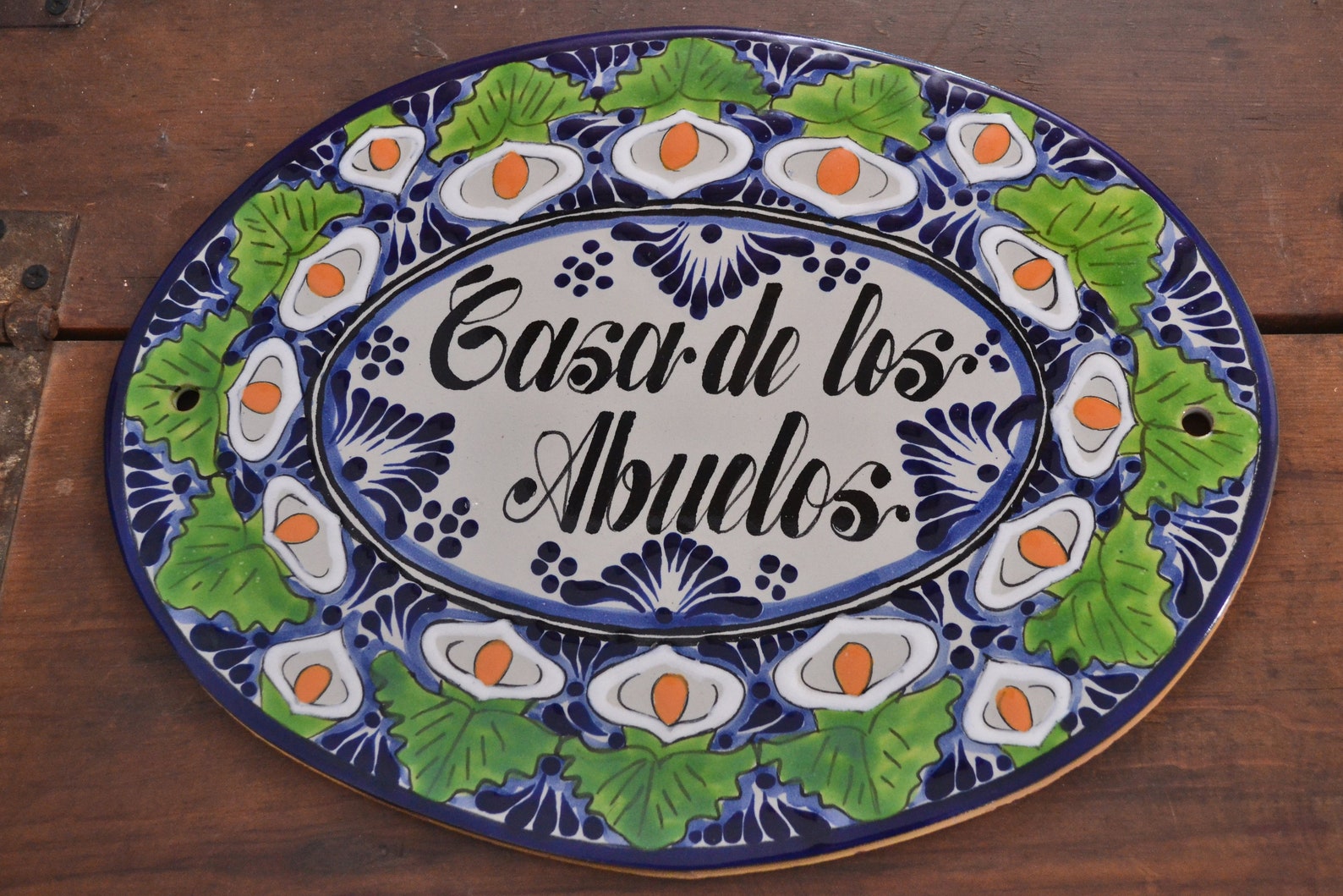13" Express Shipping Personalized Talavera Tile House Sign ...