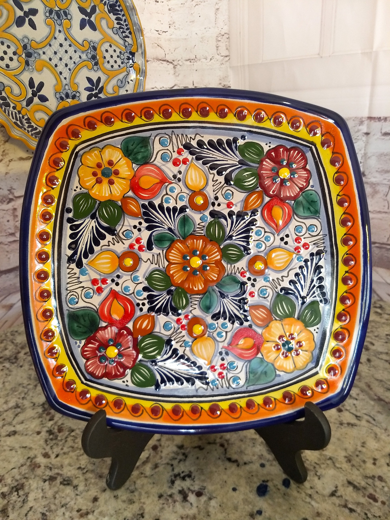 Mexican Talavera Serving Plate Talavera Tiles Talavera Tray - Etsy