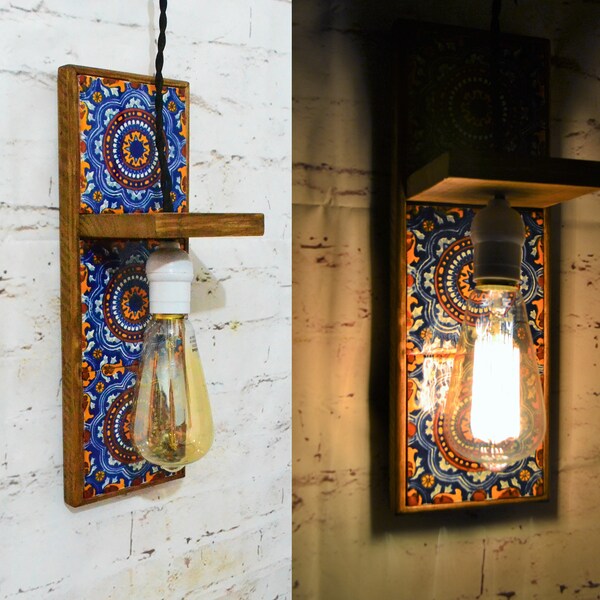 Rustic Sconce - Etsy