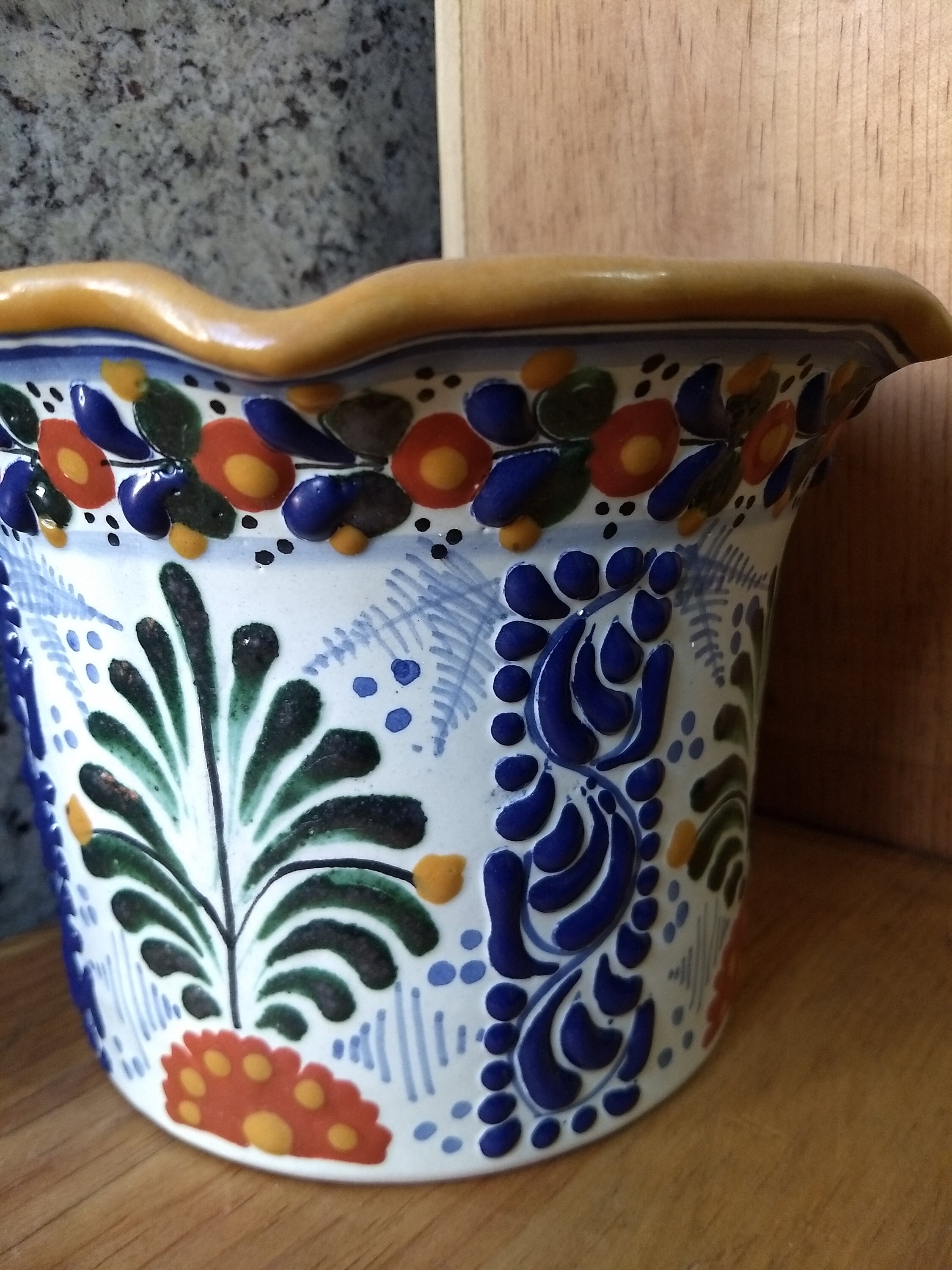 Floral & Garden Crafts CM112 Authentic talavera from Puebla flower ...