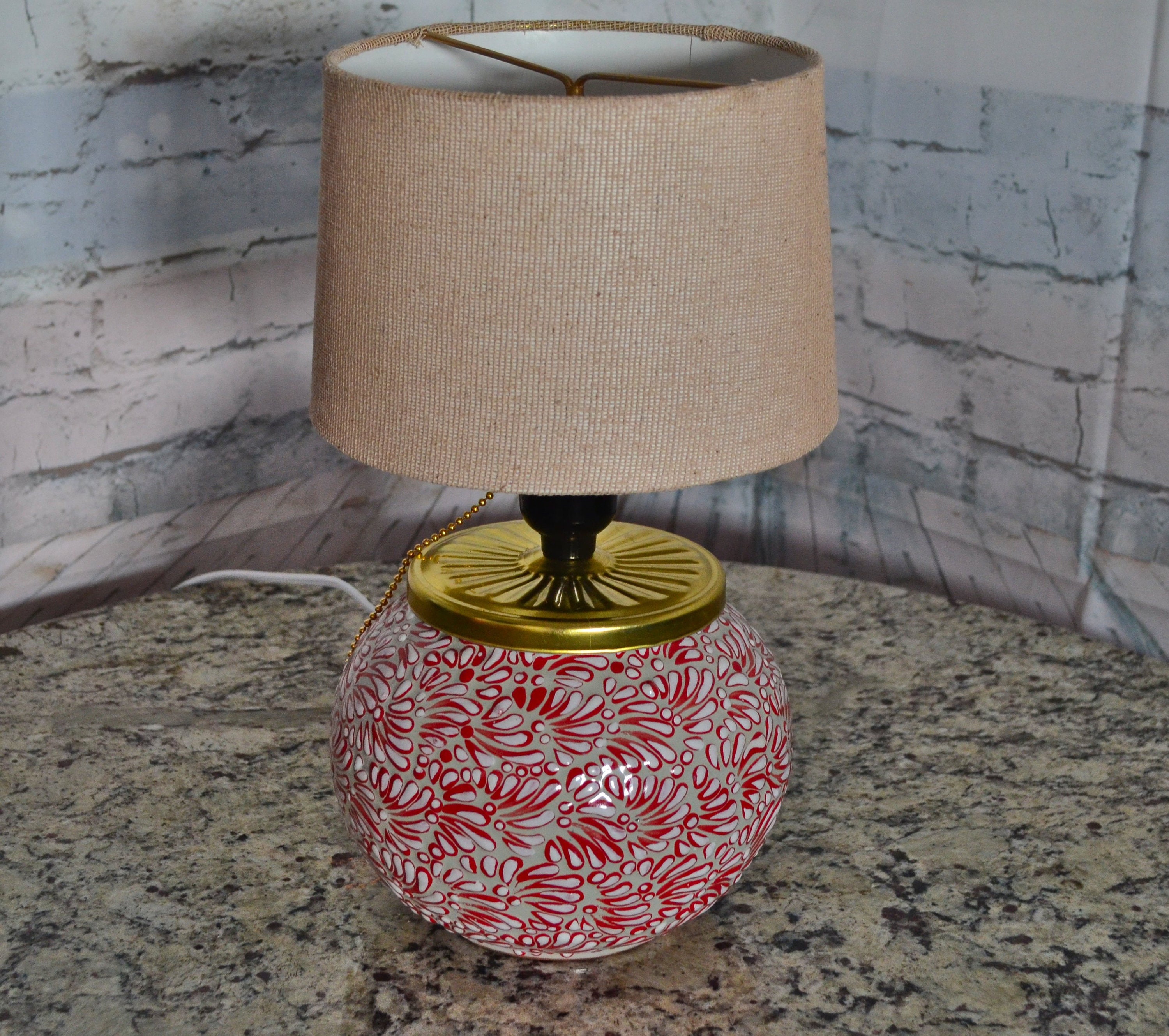 Set of 2 Beautiful ceramic table lamp mexican decoration | Etsy