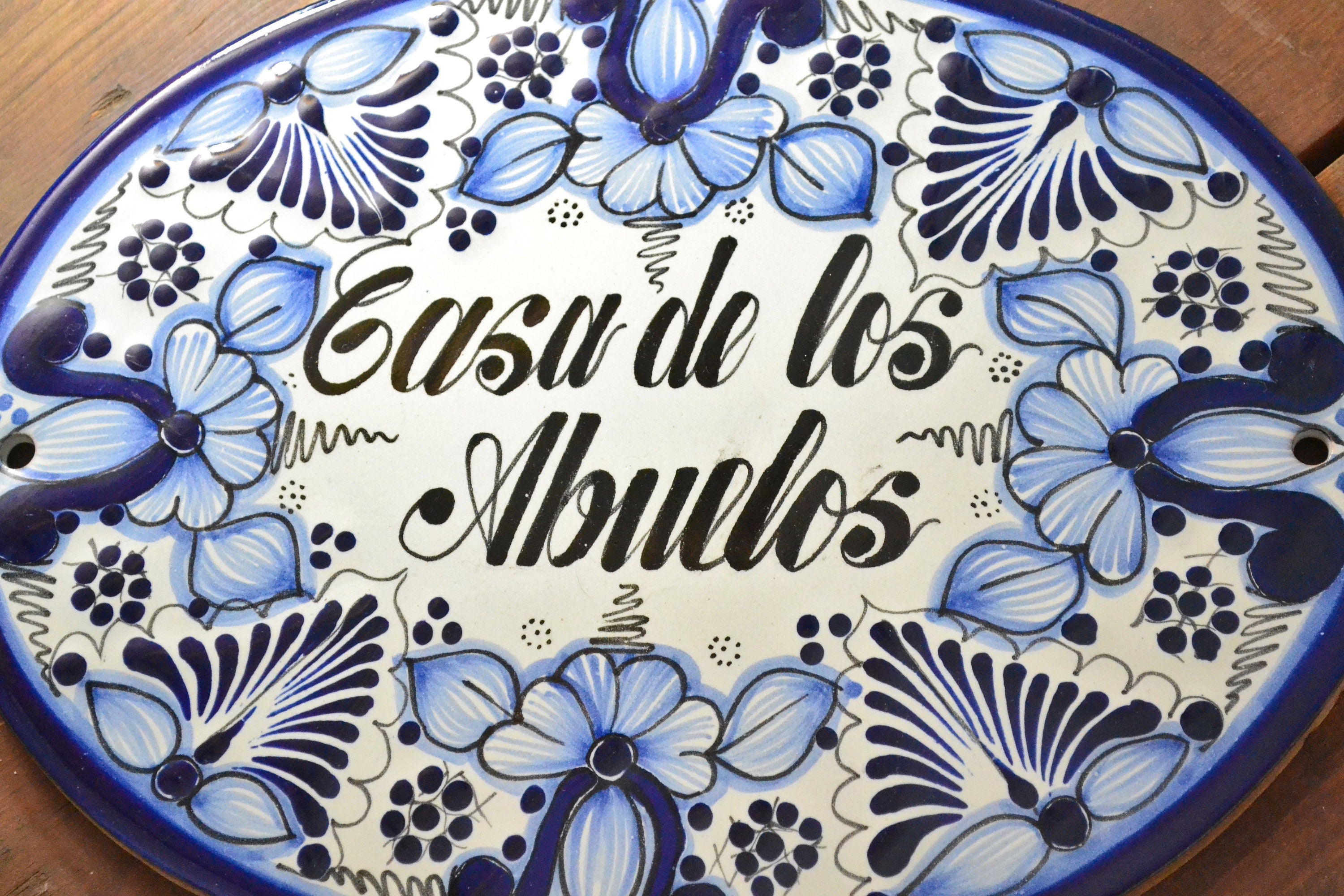 13" Personalized Talavera Tile House Sign, Ceramic Home Sign, New Home ...