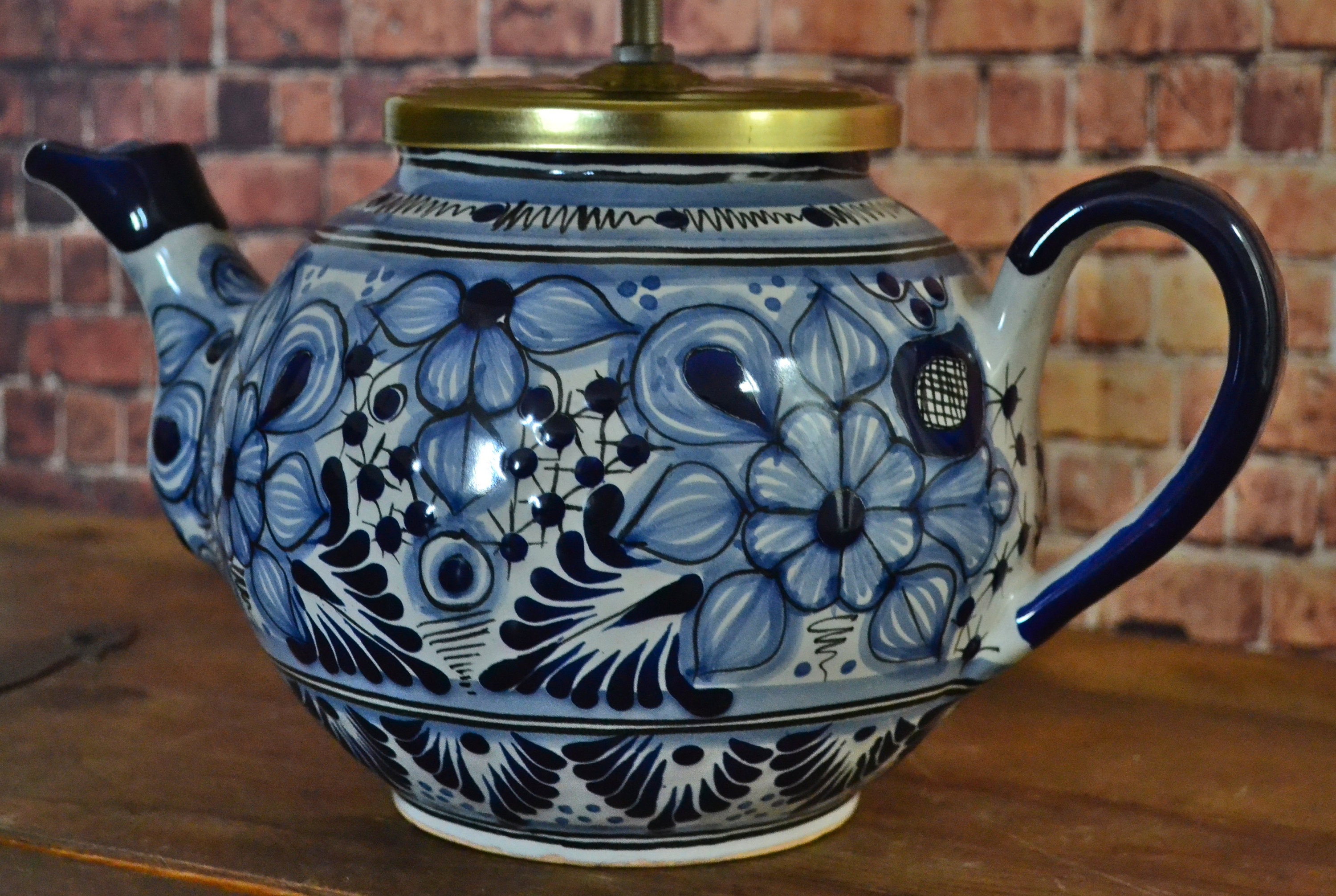 Beautiful Ceramic Table Lamp Mexican Decoration Pitcher Lamp - Etsy