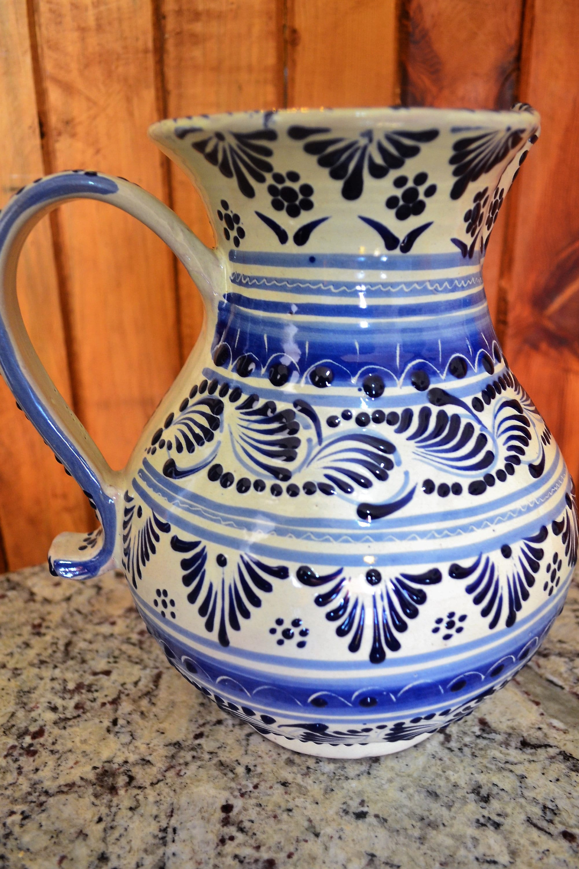 10 Tall Modern Mexican Talavera Pitcher Flower Vase - Etsy