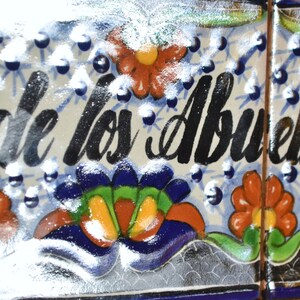 13" or 25" Personalized Talavera Tile Wood House Sign, Housewarming ...