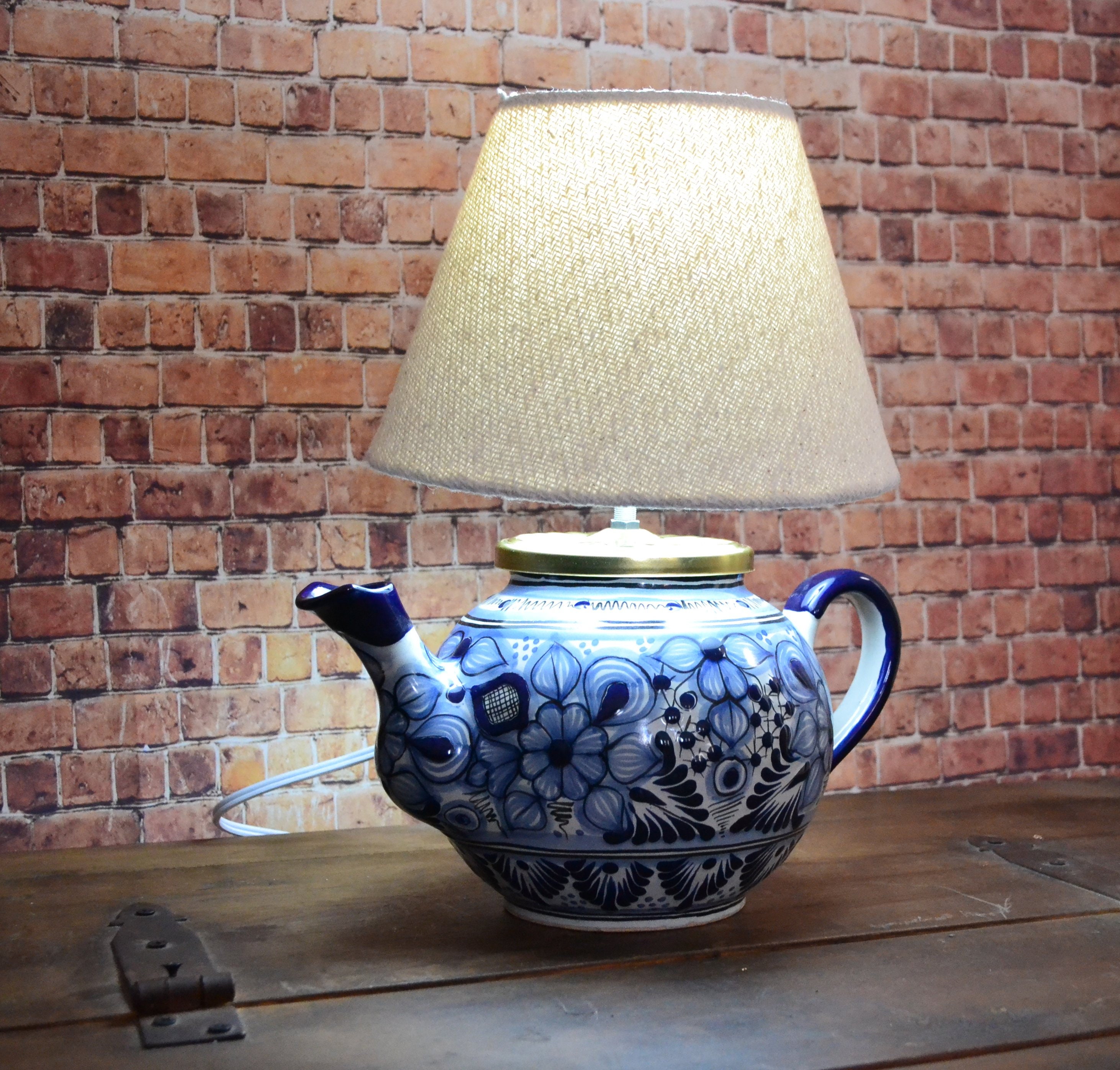 Beautiful Ceramic Table Lamp Mexican Decoration Pitcher Lamp - Etsy