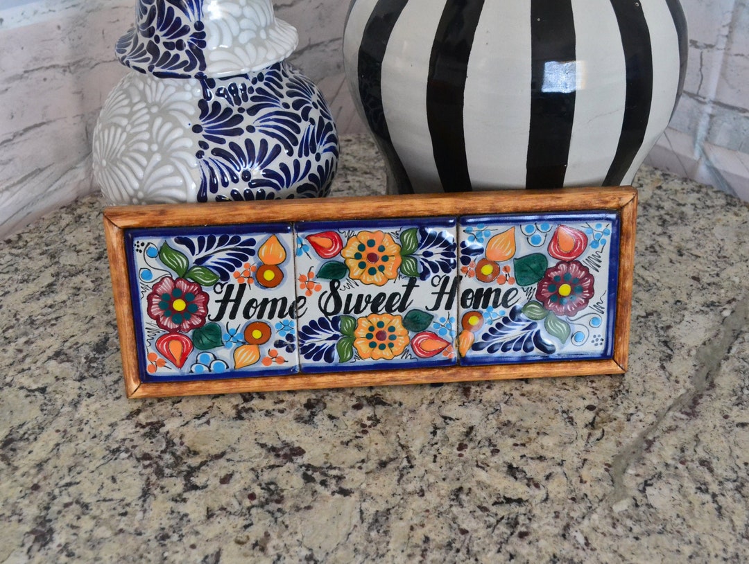 Personalized Talavera Tile House Sign, Welcome Sign, Housewarming Gift ...