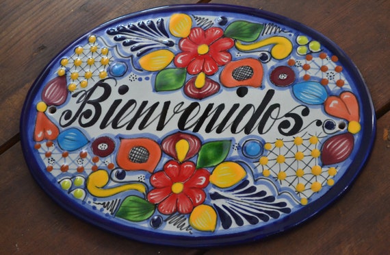 13 Personalized Talavera Tile House Sign Housewarming - Etsy