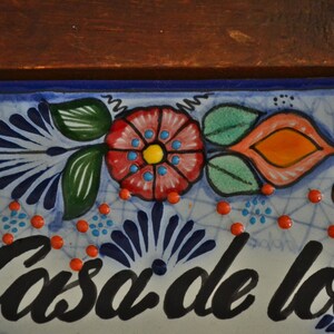 Set of 2 Personalized Talavera Tile House Sign, Housewarming Gift ...