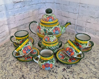 Mexican Tea Set | Etsy