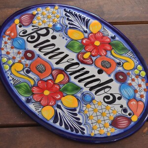 13" Personalized Talavera Tile House Sign, Housewarming Gift ...