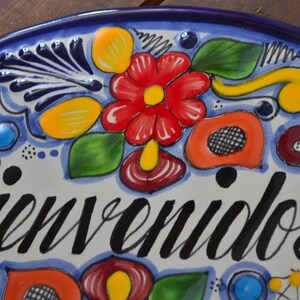 Set of Two 9.5" Personalized Talavera Tile House Sign, Housewarming ...