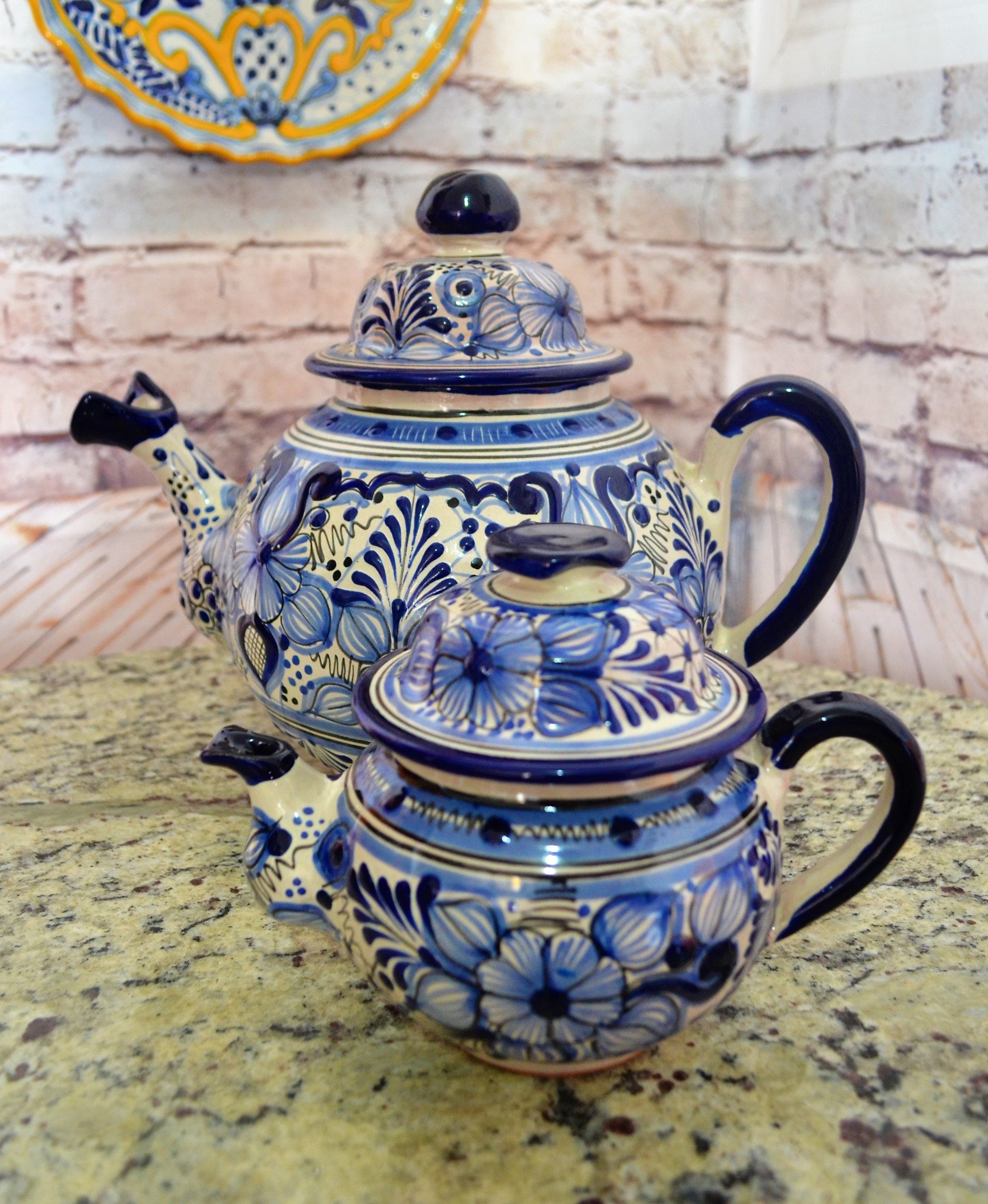 Mexican Talavera Coffee Set, Mexican Pottery, Tea Pitcher, Mexican ...