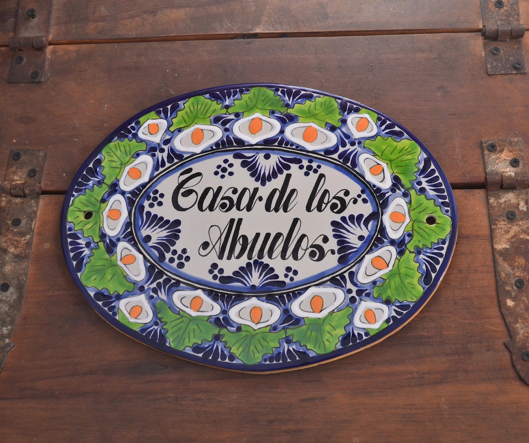 Set of 2 Express Shipping Personalized Talavera Tile House Sign ...