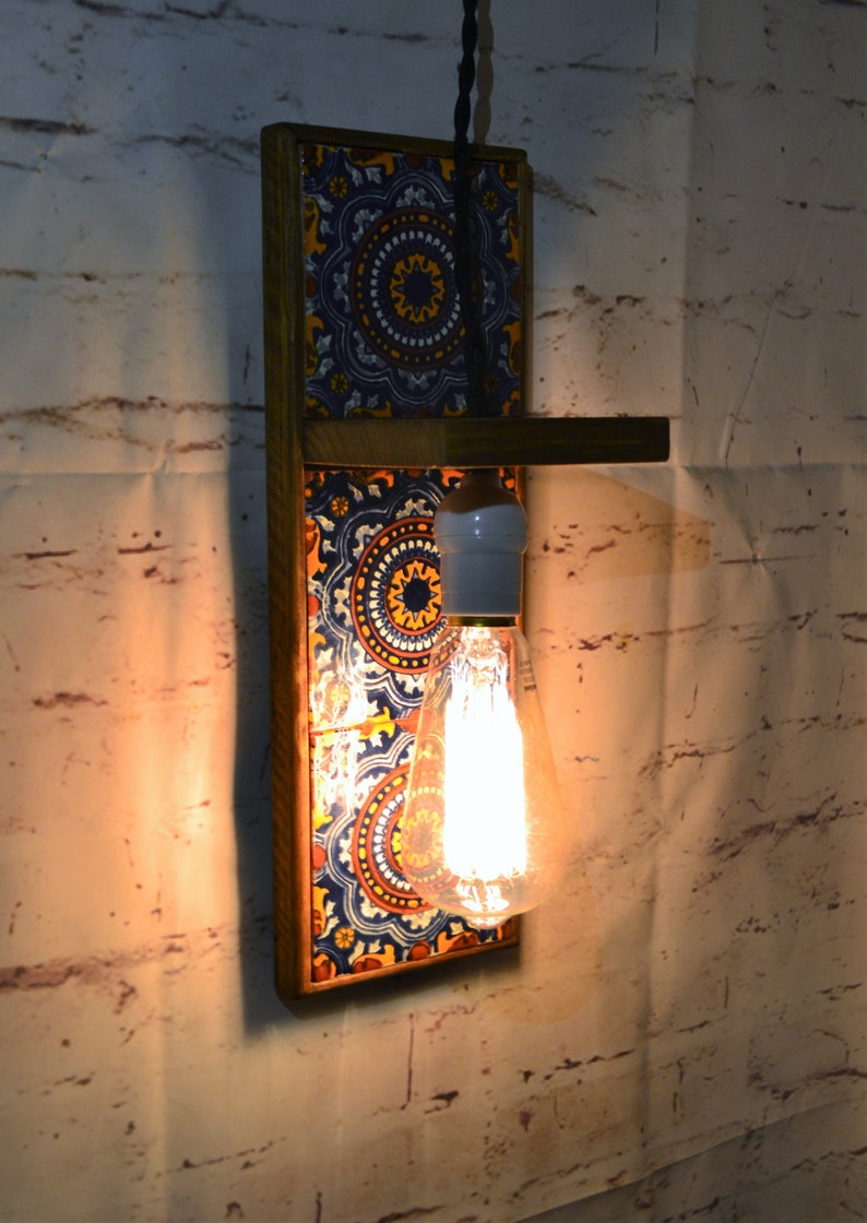 Set of 2 Rustic Talavera Sconce Rustic Sconce Lighting - Etsy