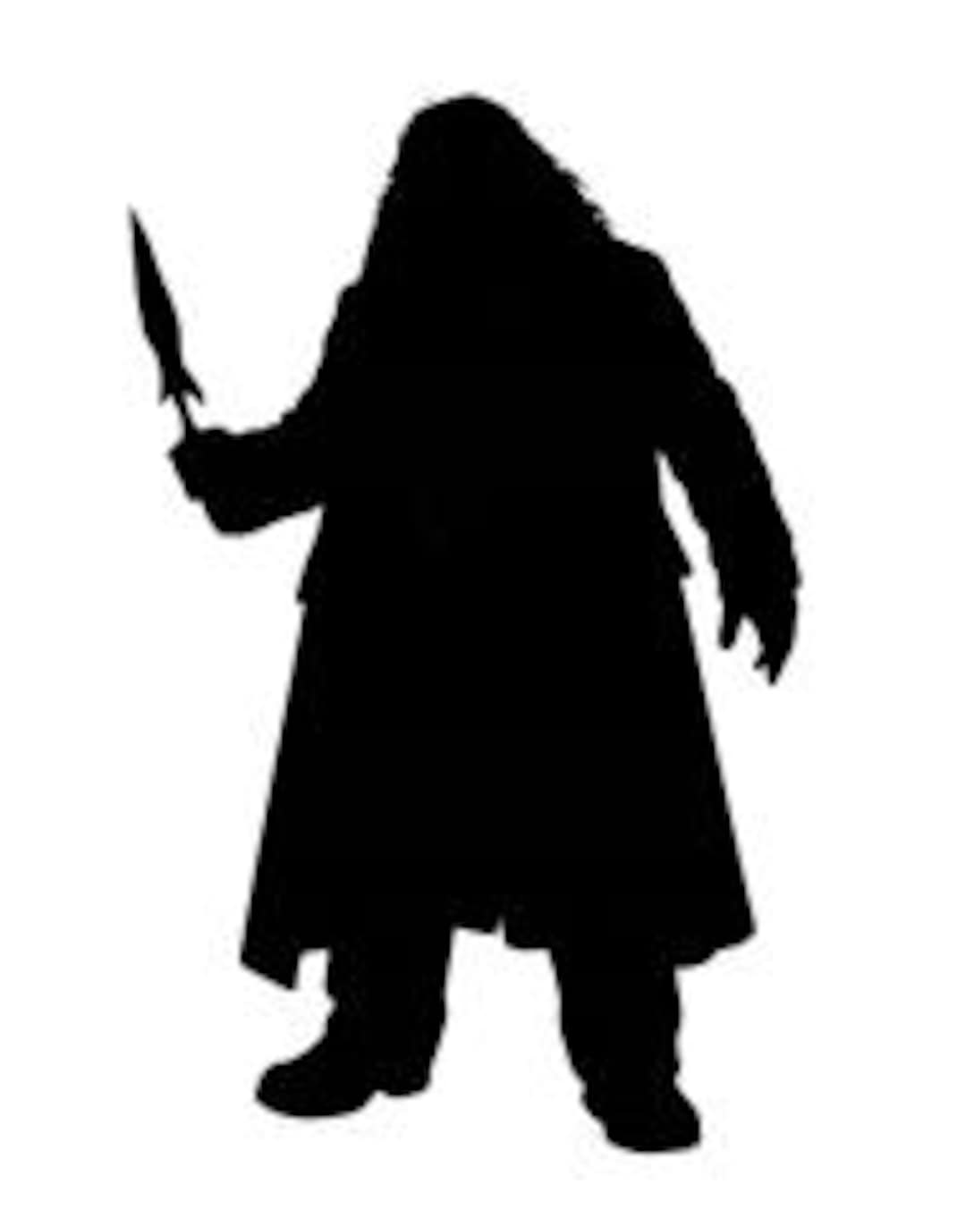 Hagrid Silhouette PNG, Wizard Professor, Cricut Cut File (digital ...