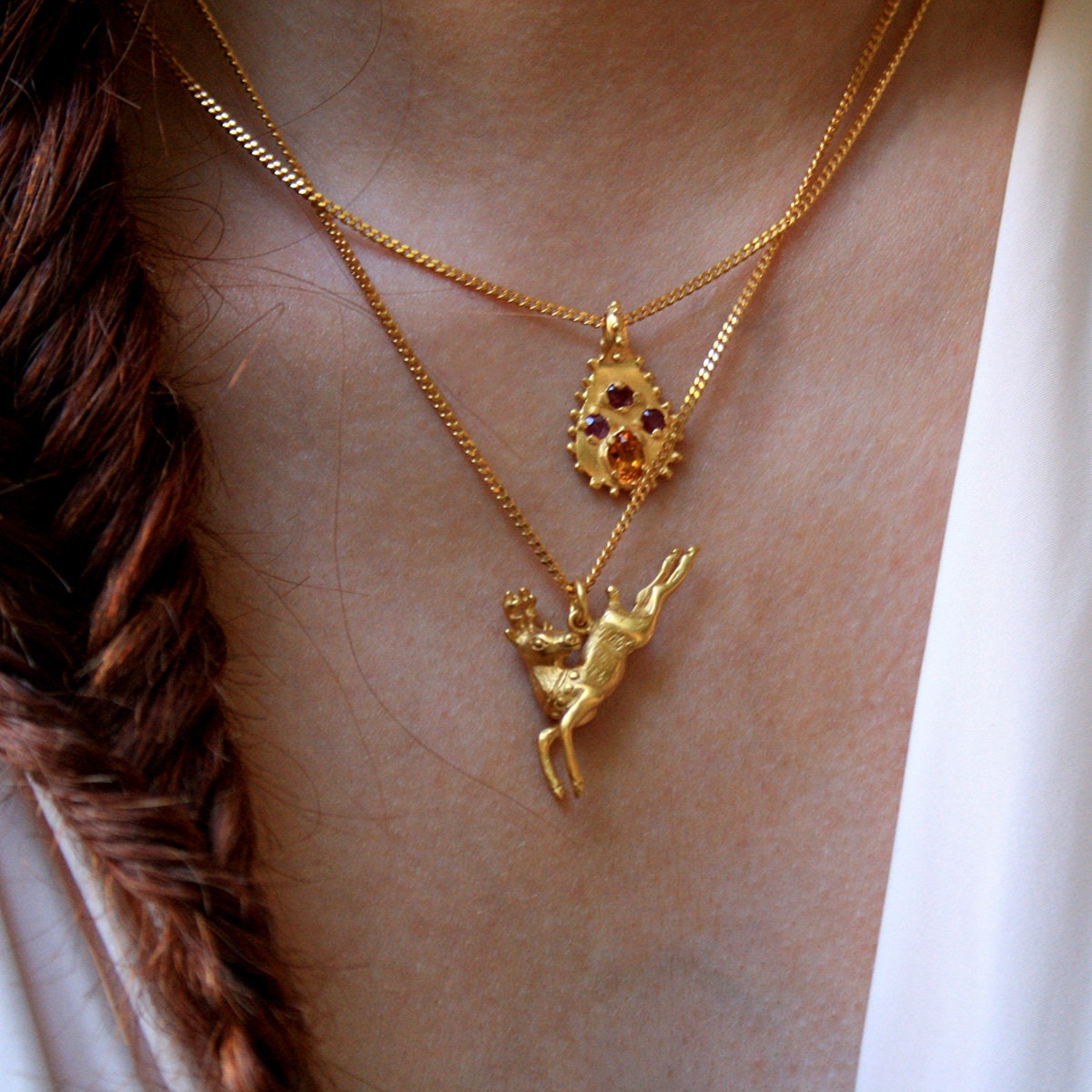 D E E R T A L I S M A N // Leaping Deer Wealth & Abundance - Etsy