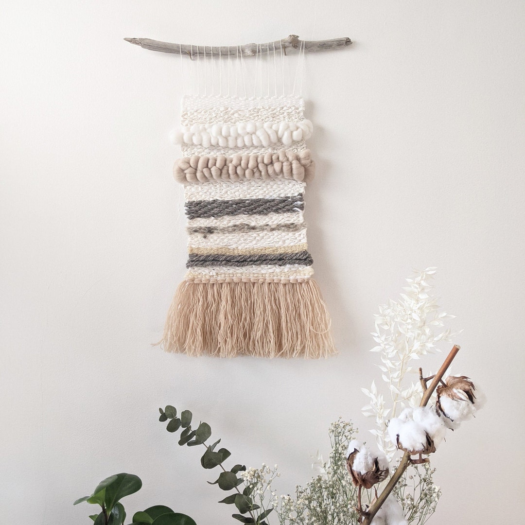 Woven Wall Hanging, Textile Wall Decoration, Boho Home Decor, Weaving ...