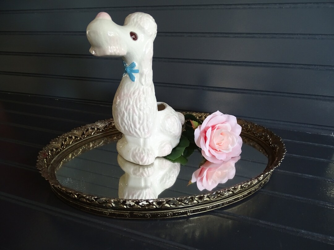Vintage Poodle Planter, Ceramic Dog Pot, Succulent Plant Pot, 1950's ...