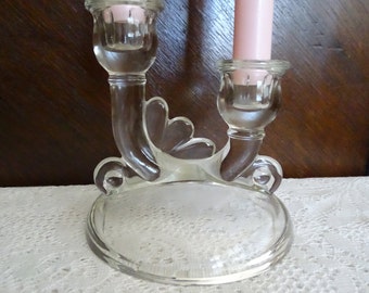Double Glass Candle Holder - Etsy