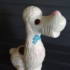 Vintage Poodle Planter, Ceramic Dog Pot, Succulent Plant Pot, 1950's ...