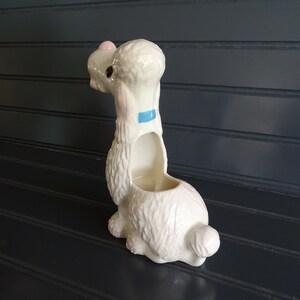 Vintage Poodle Planter, Ceramic Dog Pot, Succulent Plant Pot, 1950's ...