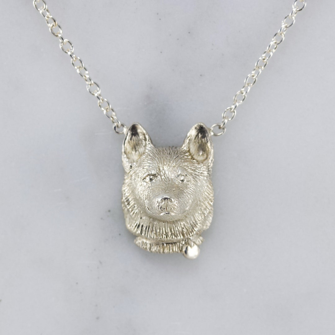 Husky Necklace, Sterling Silver Dog Necklace, Dog Jewelry ONE OF A KIND ...