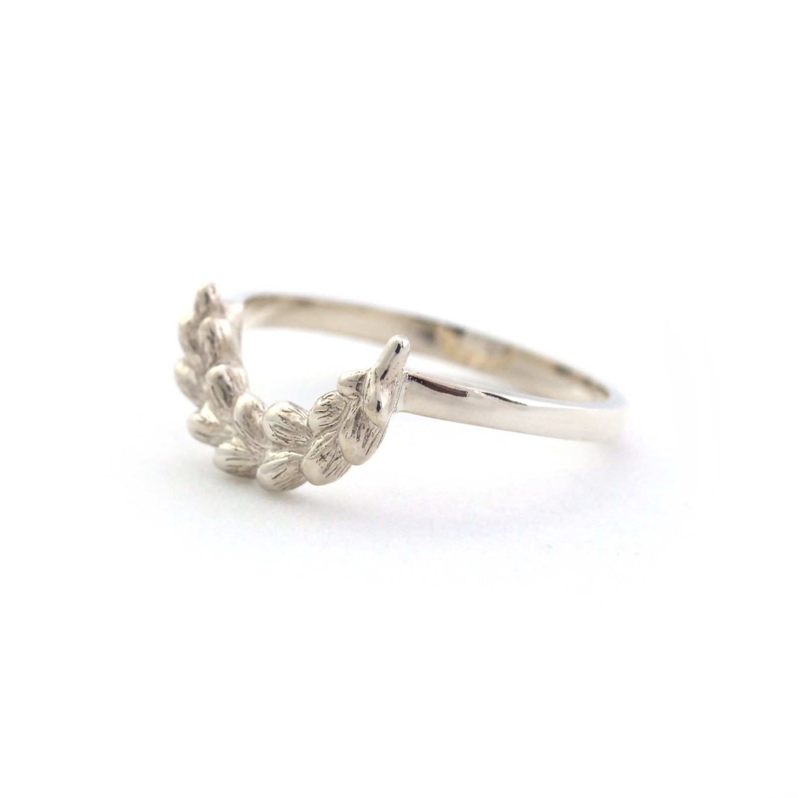 Harvest Wheat Stacking Ring in Sterling Silver - Etsy