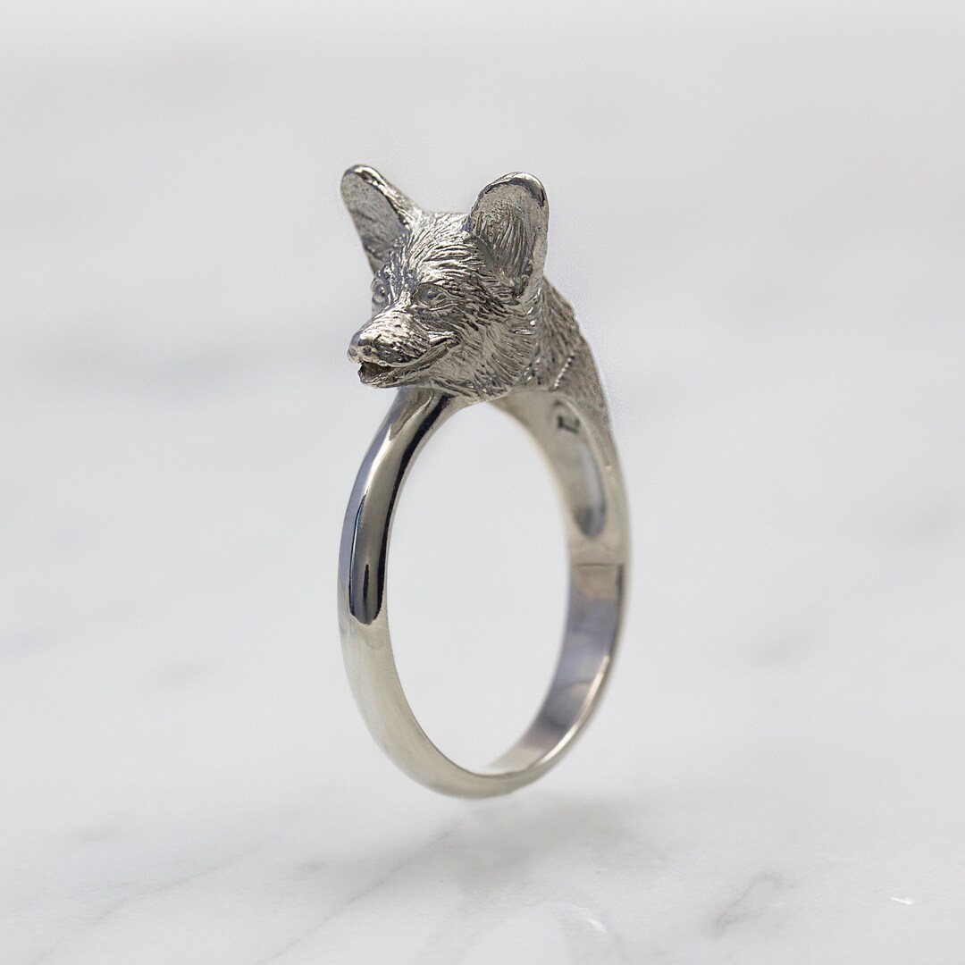 Corgi Ring, Hand-carved, Sterling Silver, Welsch Corgi - Etsy