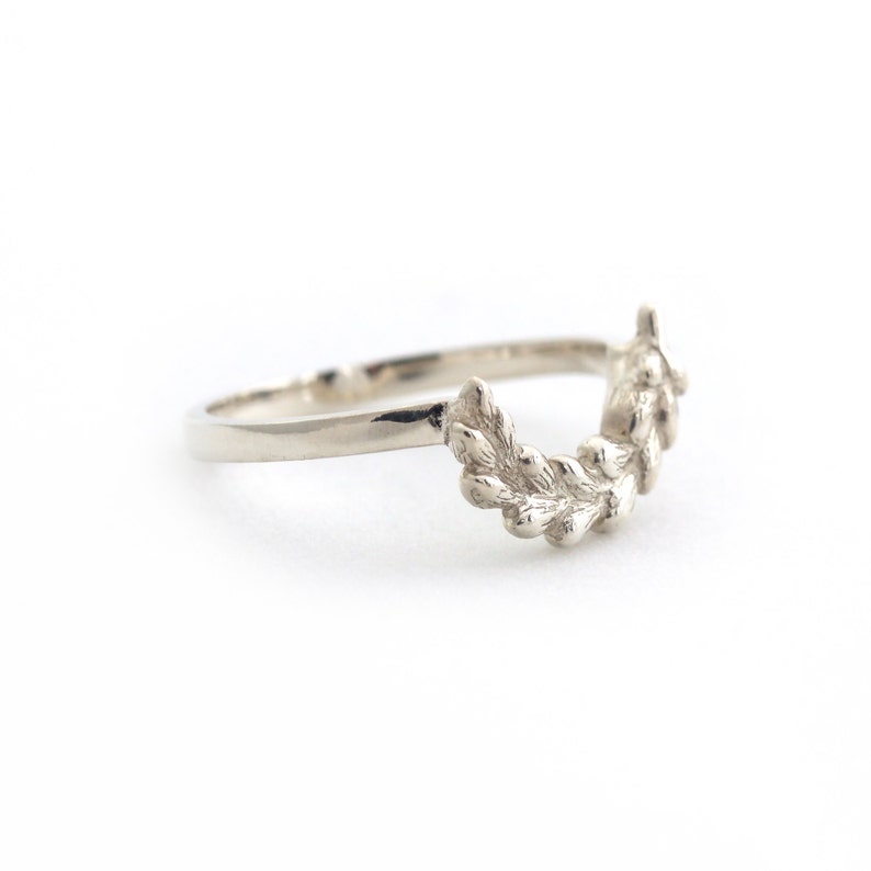 Harvest Wheat Stacking Ring in Sterling Silver - Etsy