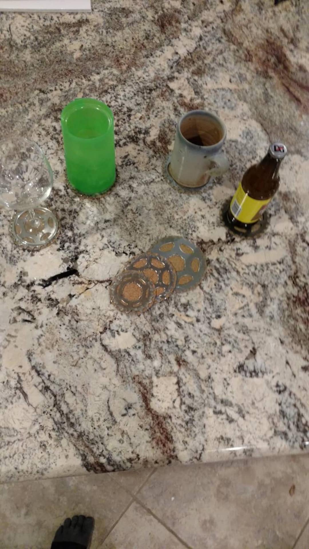 Bicycle Gear Coasters - Set of Four (reclaimed) - Etsy