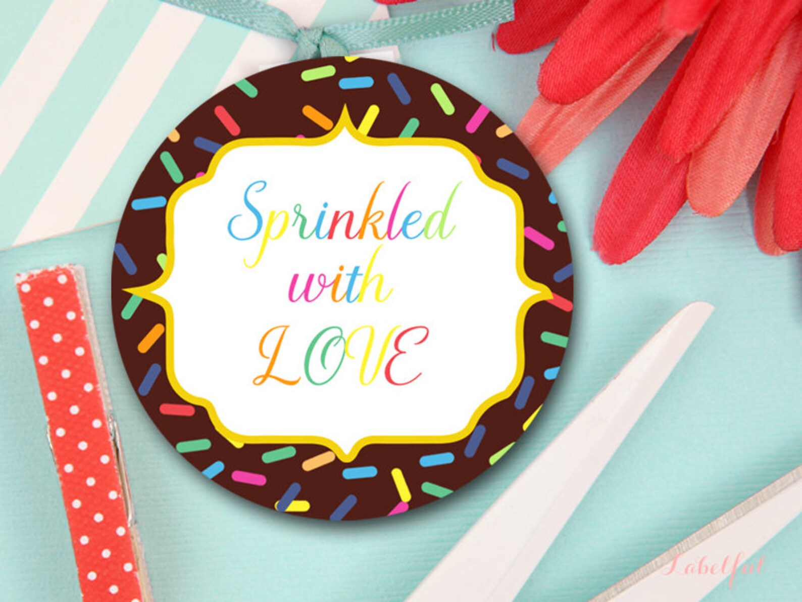 Sprinkled With Love Tags Baby Sprinkle Thank You Labels - Etsy